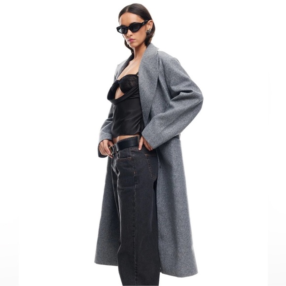 Lioness | Jackets & Coats | Lioness Olsen Coat Gray Marble Oversized Xs ...
